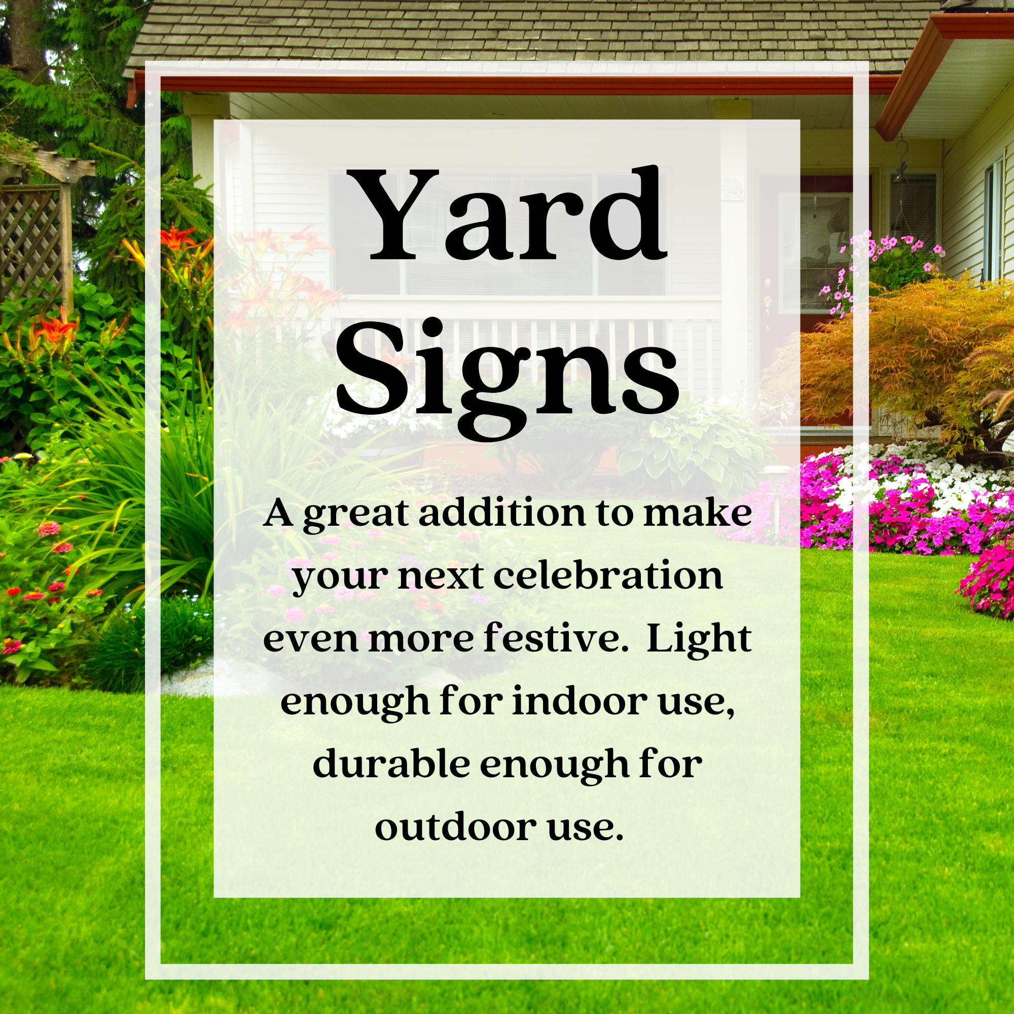 Yard Signs – Pony Express Graphics