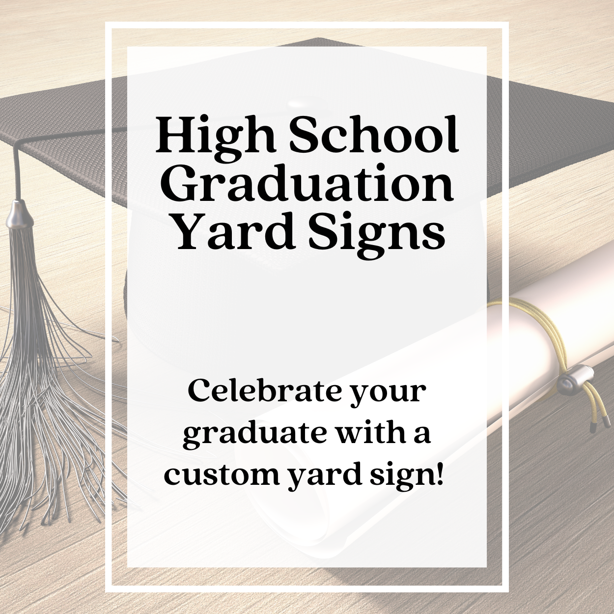 High School Graduation Yard Signs – Pony Express Graphics