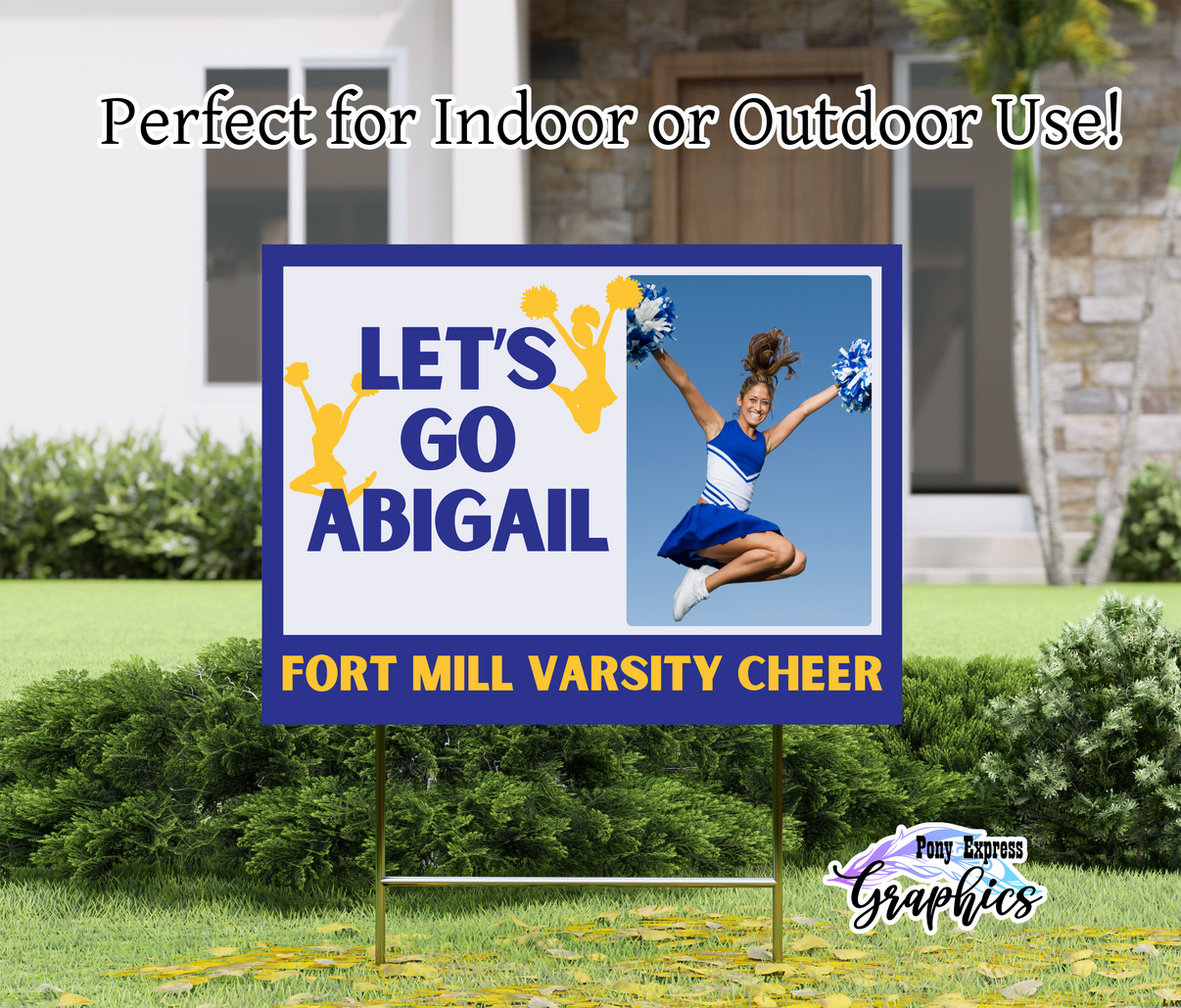 Custom Photo Yard Sign: Cheerleading - Fort Mill High School – Pony ...