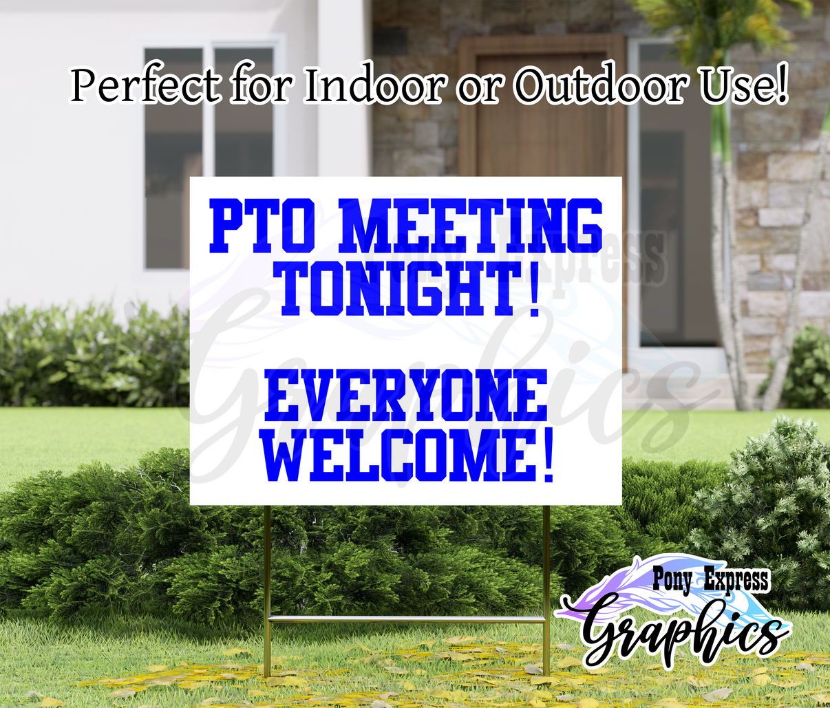 PTO School Yard Signs – Pony Express Graphics